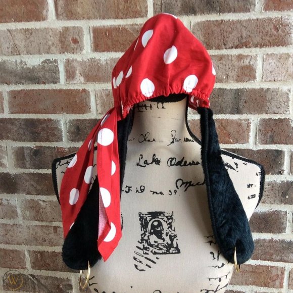 Disney | Accessories | Vintage Disney Parks Goofy Pluto Ears Pirate Bandana Scarf Hat | Poshmark